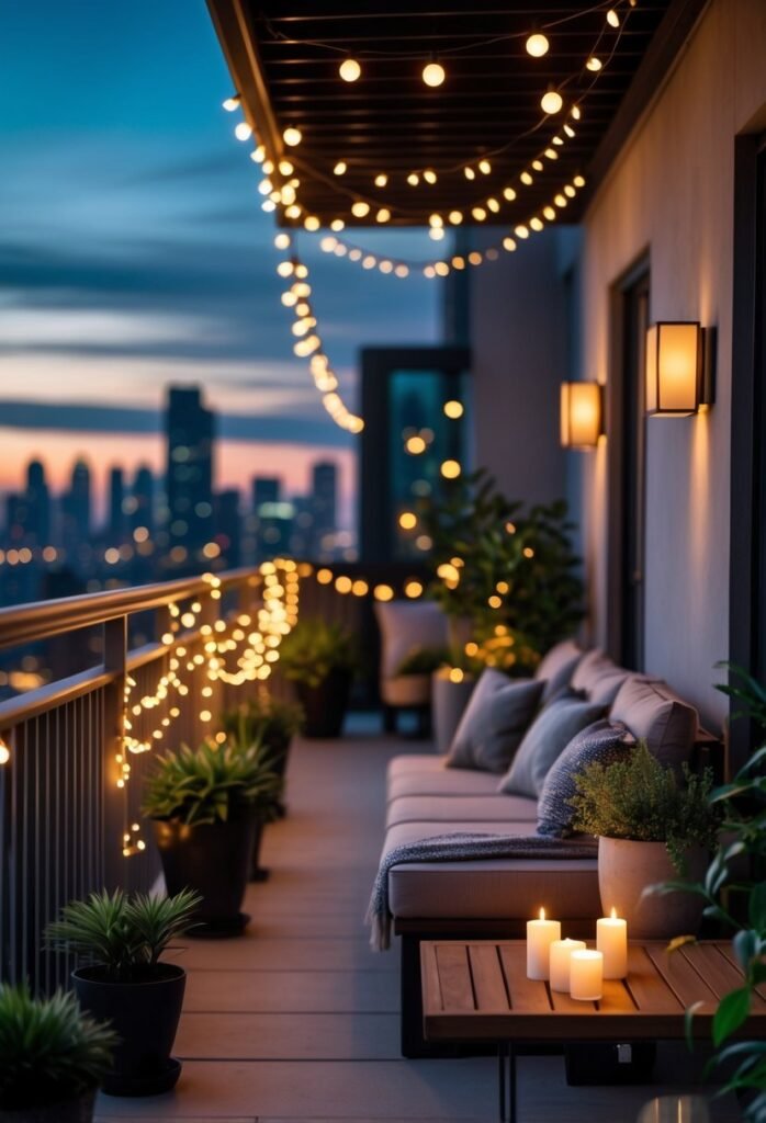 How to Decorate a Balcony With Lights: Creative Outdoor Lighting Ideas ...